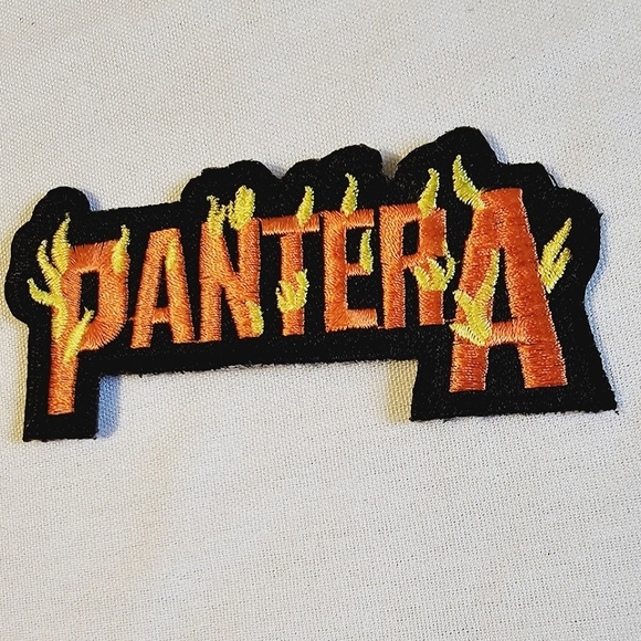 Pantera | Other | Pantera Flames Heavy Metal Embroidered Iron On Patch ...